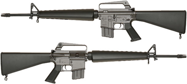 実戦投入後に改良を加えられたM16「CYMA XM16E1（M16VN）＆M16A1 フルメタルETU電動ガン」 | ニュース | アームズ ...
